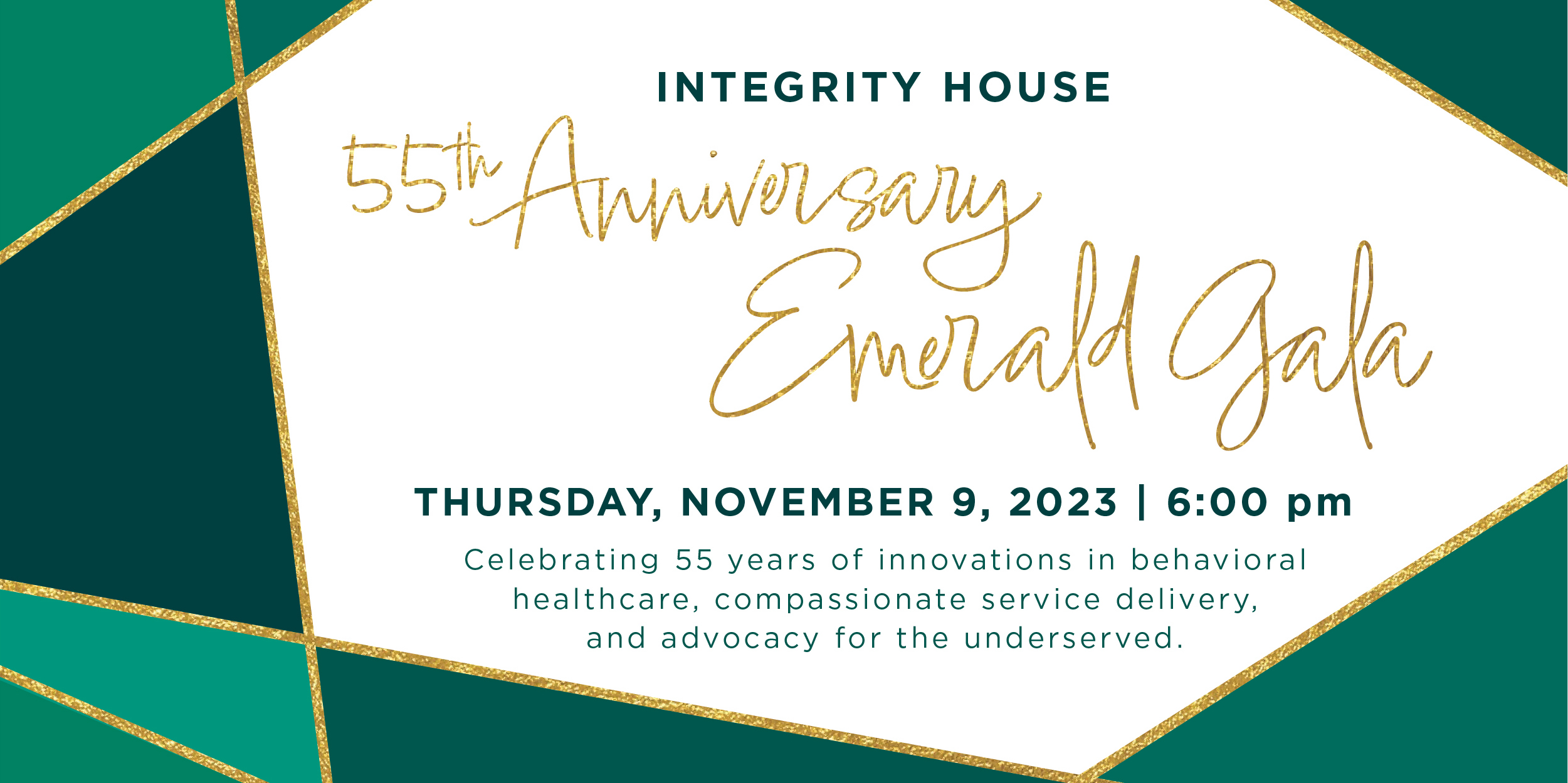 The Integrity House 55th Anniversary Emerald Gala | Integrity House